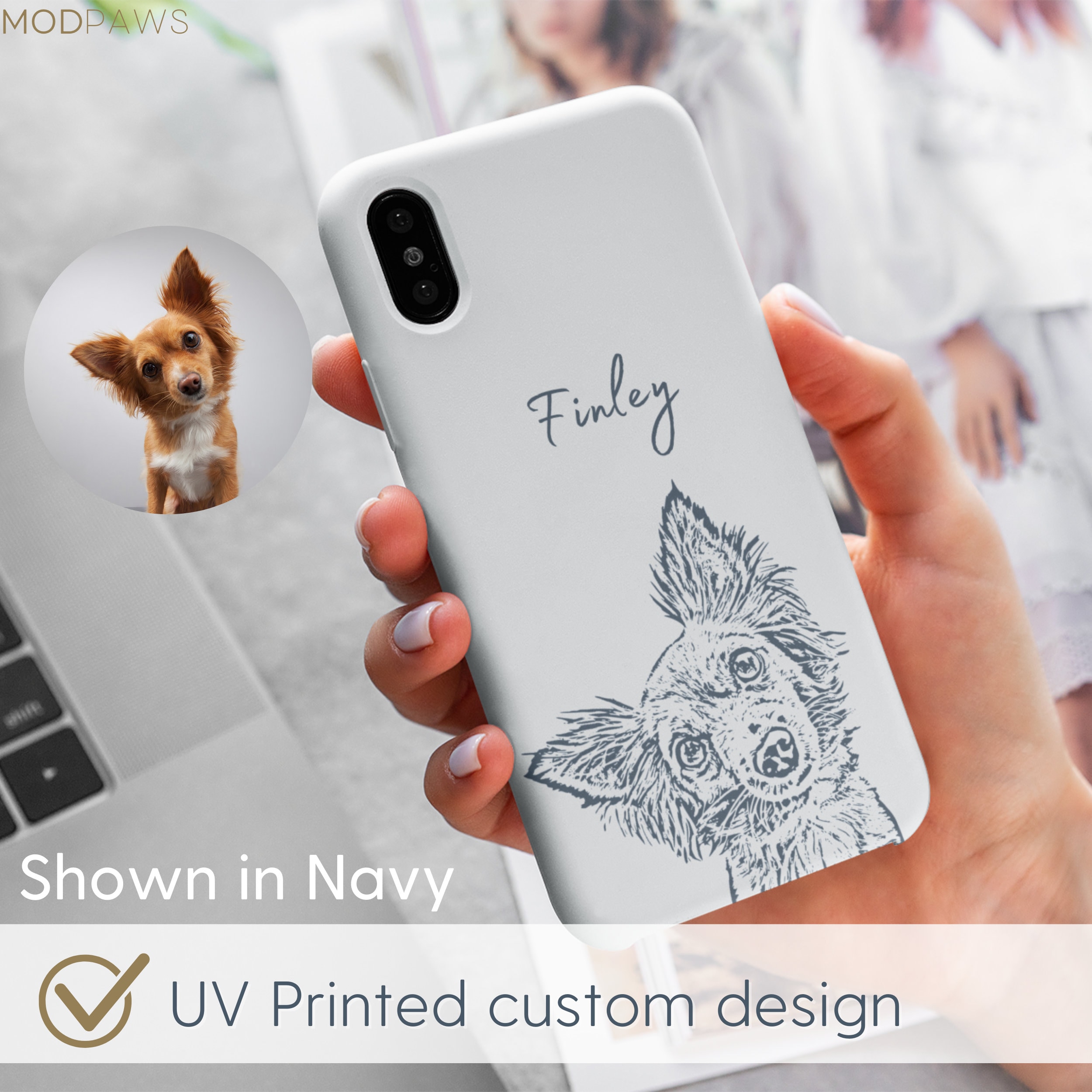 Custom Pet Phone Case Using Pet Photo Name Custom Dog Phone | Etsy