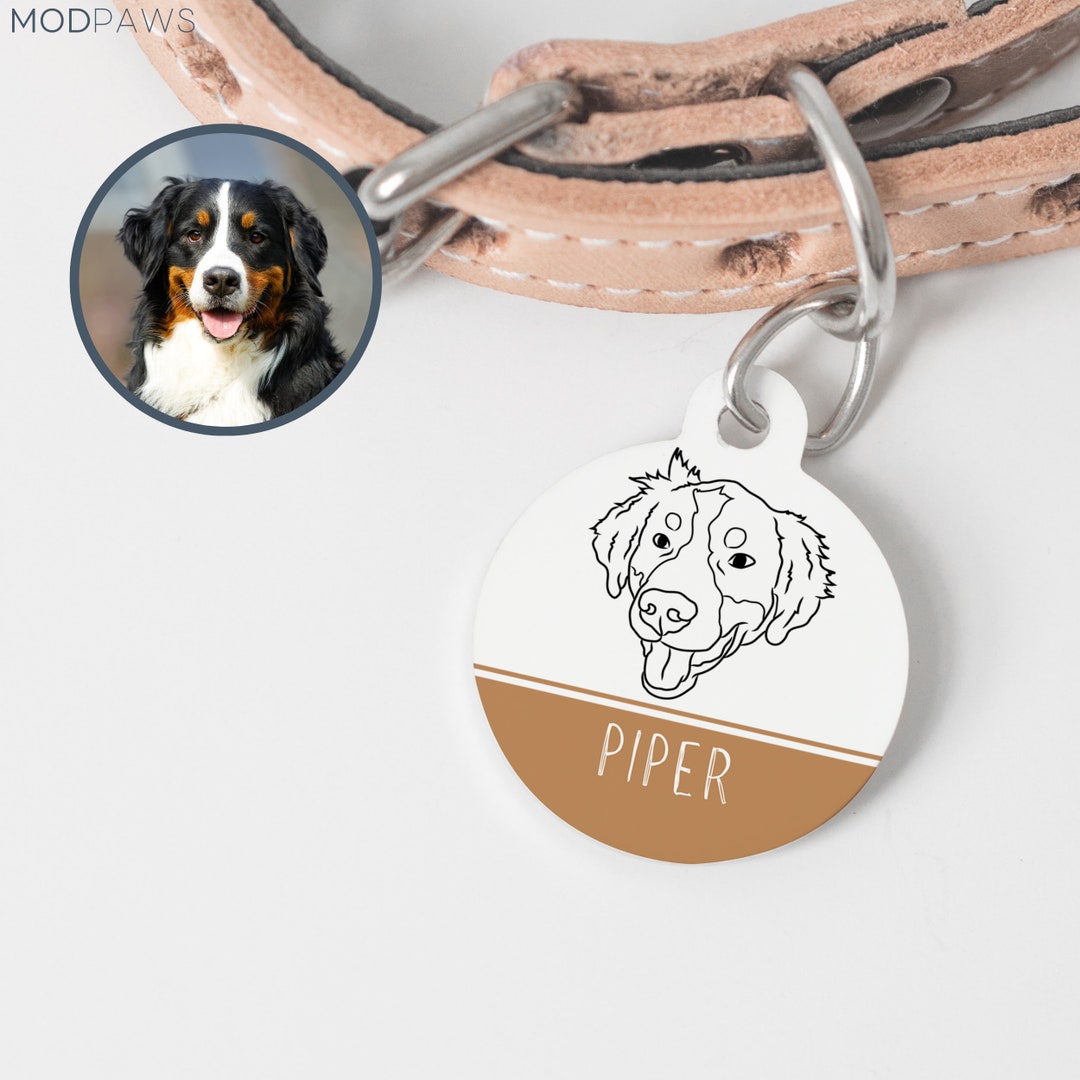 Custom Pet Tags Using Pet Photo Name Dog ID Tags Name Dog Tag Pet ID ...