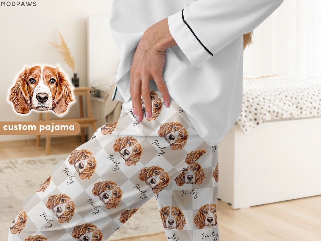 Custom Pet Pajamas Using Pet Photo + Name Personalized Dog Pajamas ...