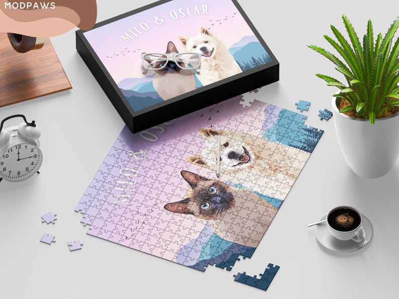 Custom Pet Puzzles Using Your Pet Photo Dog Jigsaw Canine Puzzle Best ...