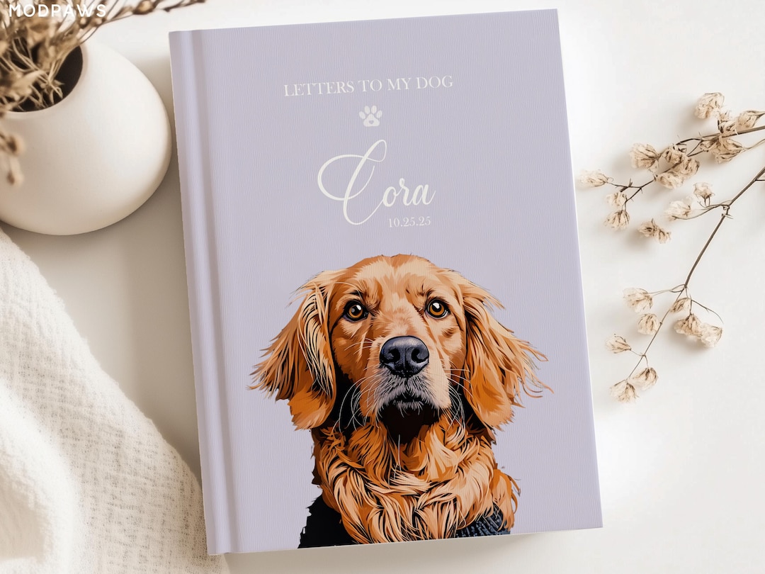Custom Hardcover Journal With Pet Photo + Name Personalized Dog ...