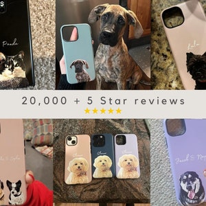 Custom Pet Phone Case Using Pet Photo + Name Custom Dog Phone Case ...