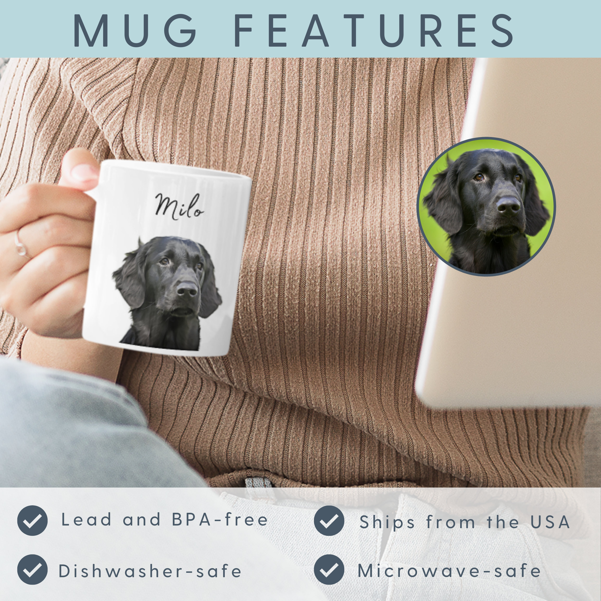Custom Pet Mug Using Pet Photo Name Custom Dog Mug Dog - Etsy Australia