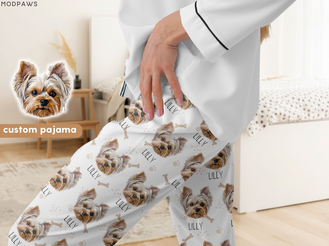 Custom Pet Pajamas Using Pet Photo + Name Personalized Dog Pajamas ...