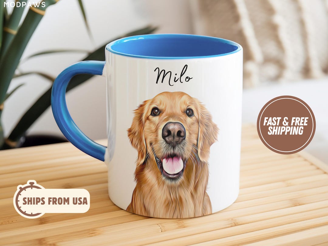 Custom Pet Mug Using Pet Photo + Name Custom Dog Mug Dog Coffee Cup ...