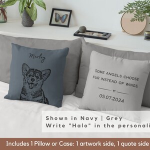 Custom Pet Pillow Using Pet Photo + Name Custom Cat Dog Pillow ...