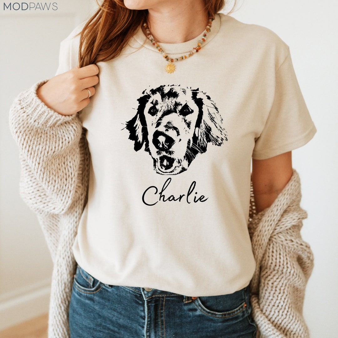 Custom Pet Shirt Pet Photo + Name Custom Dog Shirt Personalized Dog ...