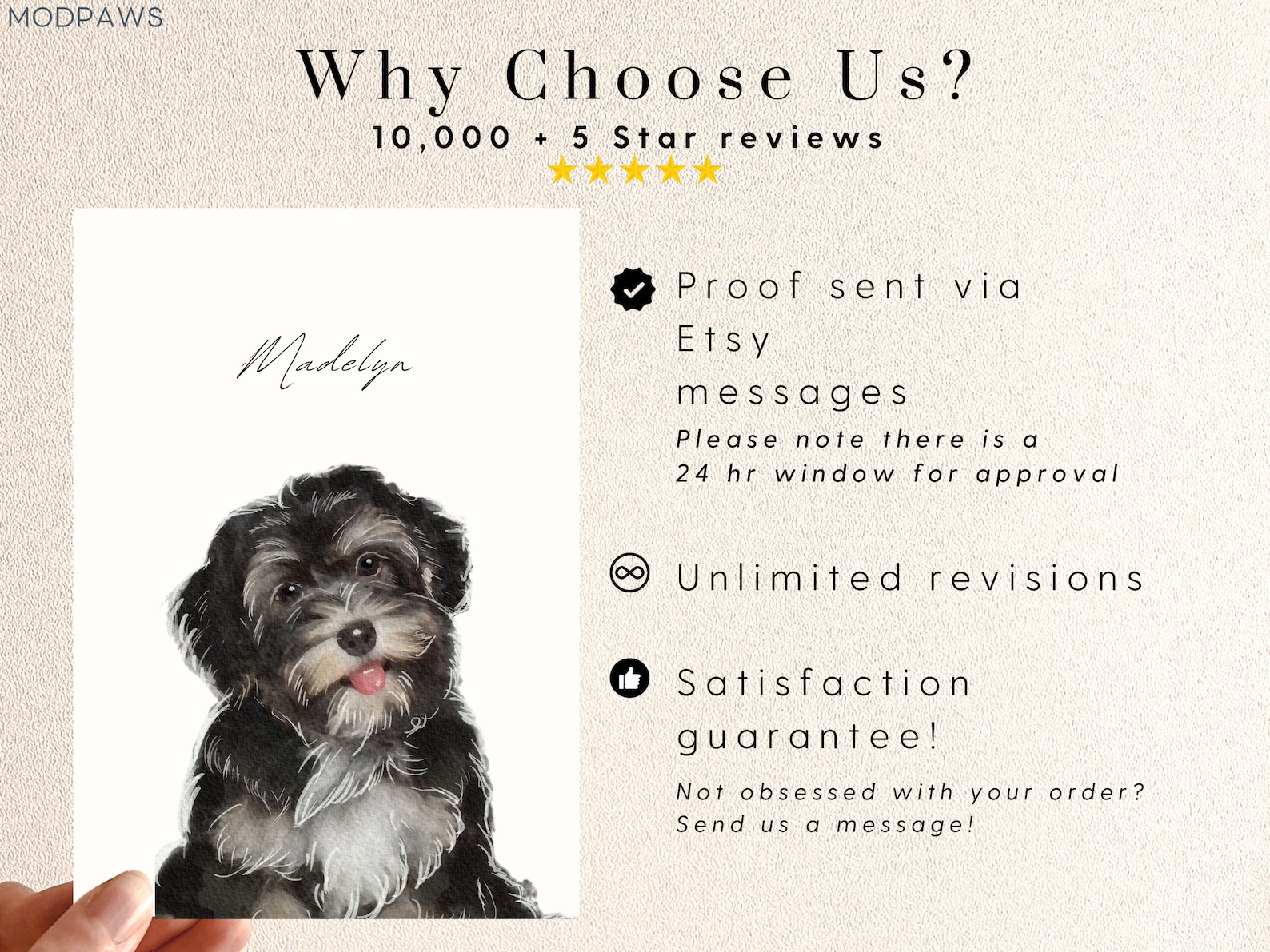 Custom Watercolor Pet Memorial Portraits Using Pet Photo Personalized ...