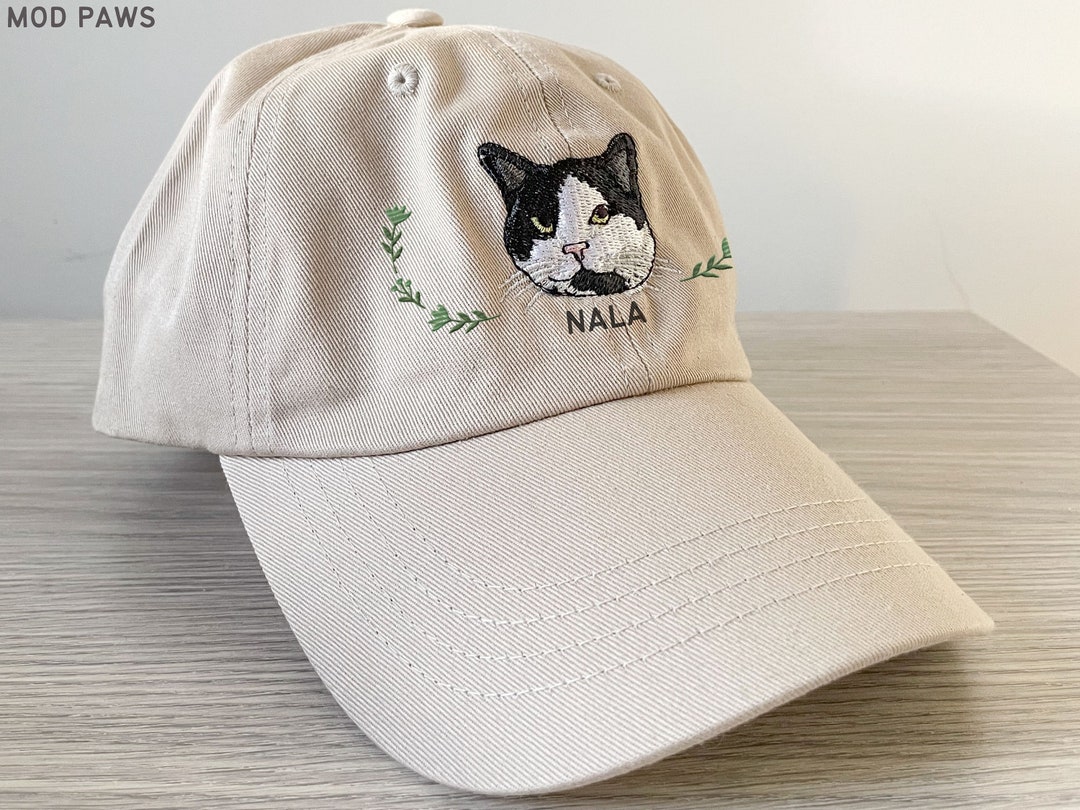 Custom EMBROIDERED Pet Hat Using Pet Photo Personalized Dog Hat Custom ...