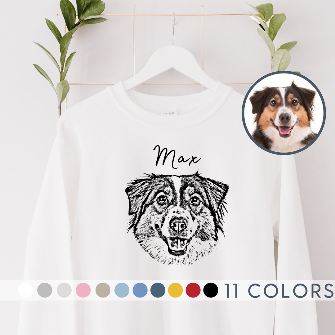 Custom Pet Sweaters Using Pet Photo + Name Custom Dog Sweaters ...