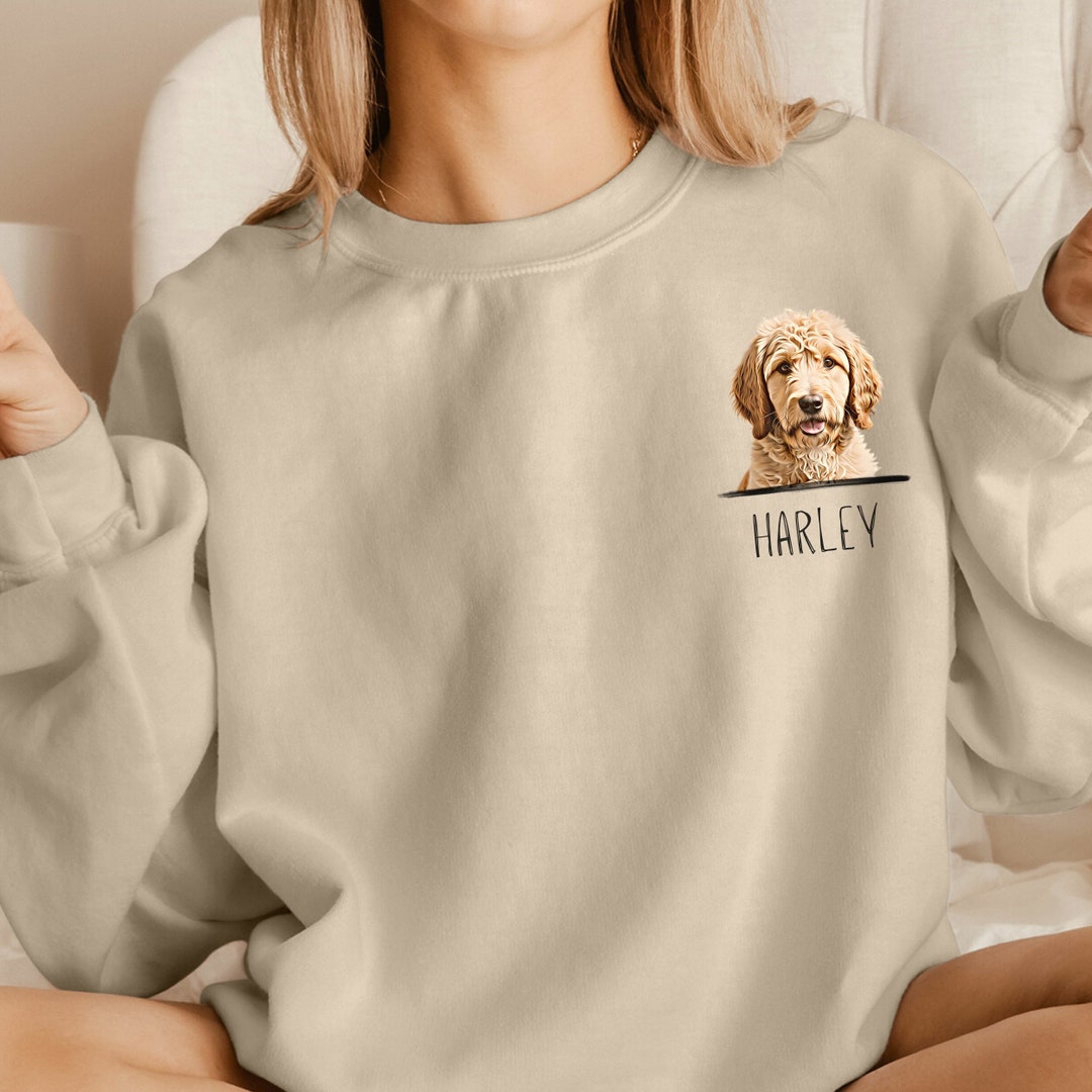 Custom Pet Sweater Using Pet Photo Name Custom Dog Portrait Sweater ...