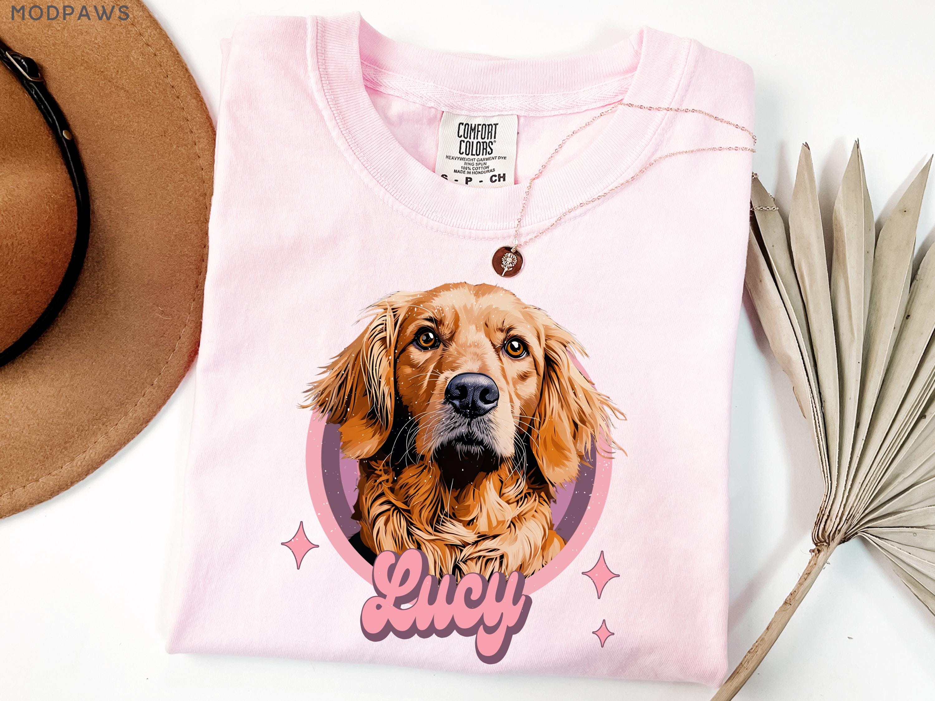 Custom Comfort Colors Vintage Pet Shirt Pet Photo + Name Custom Dog ...