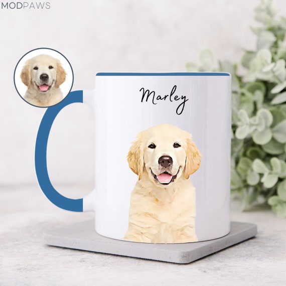 Custom Pet Mug Using Pet Photo Name Custom Dog Mug Dog - Etsy