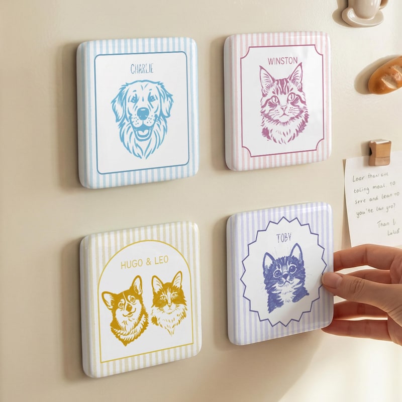 Dog Magnets Personalized - Etsy