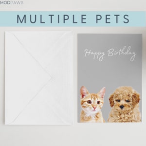 Custom Greeting Card With Pet Portrait Personalized Dog Greeting Card ...