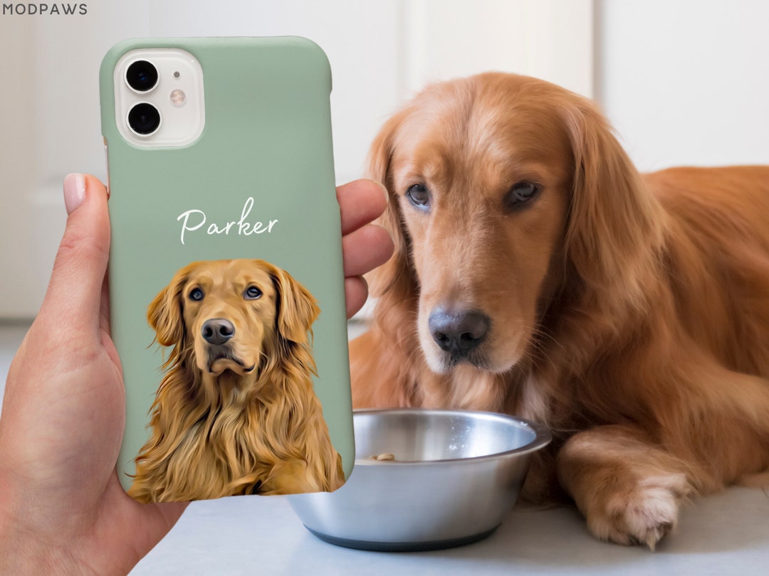 Custom Pet Phone Case Using Pet Photo + Name Custom Dog Phone Case ...