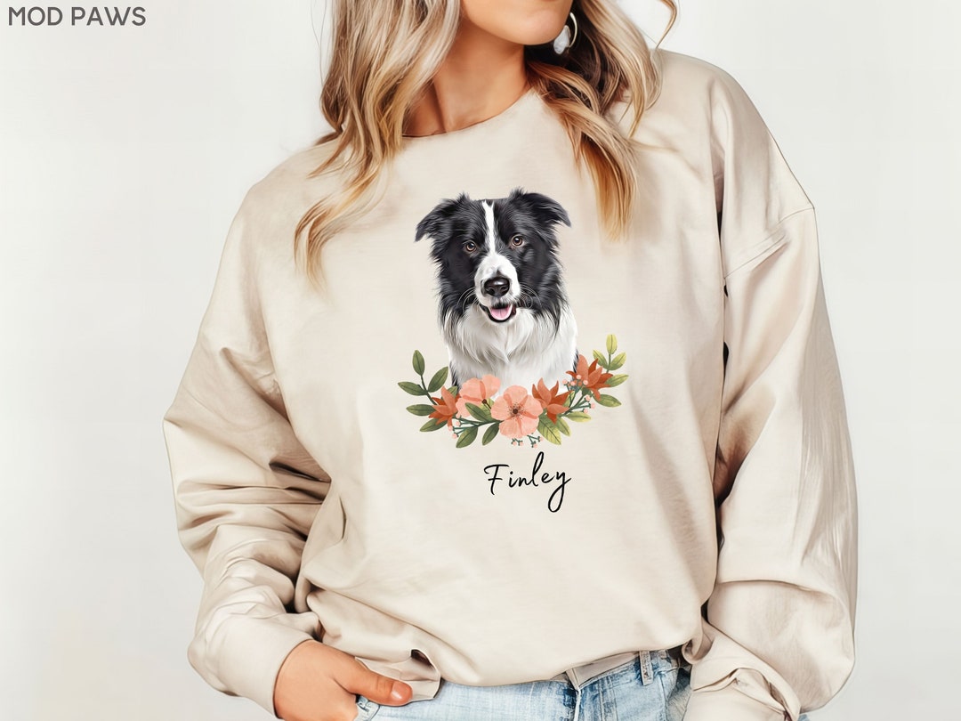 Custom Pet Sweater Using Pet Photo + Name Custom Cat Portrait Sweater ...