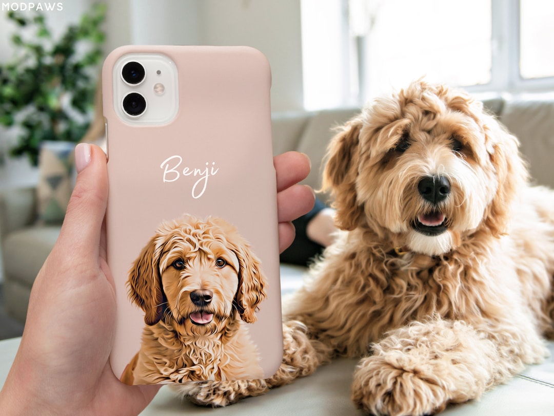 Custom Pet Phone Case Using Pet Photo + Name Custom Dog Phone Case ...