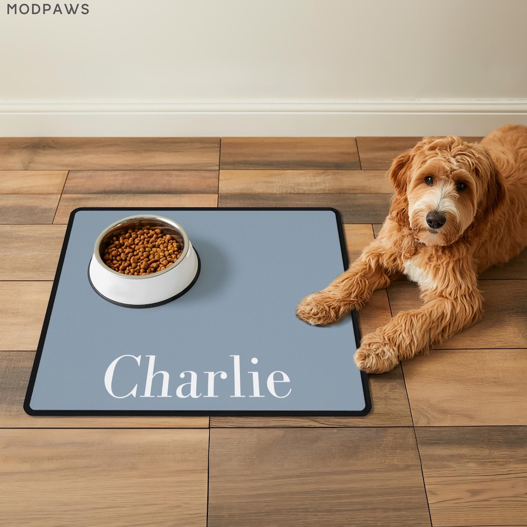 Personalized Dog Mats Using Name Personalized Dog Food Mat Personalized ...