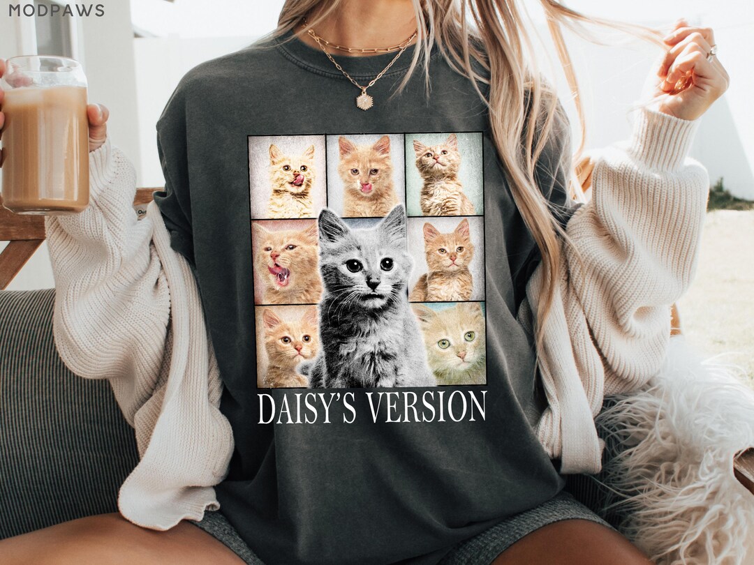 Custom Comfort Colors Vintage Pet Shirt Pet Photo Name Custom Dog Shirt ...