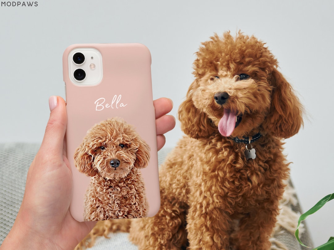 Custom Pet Phone Case Using Pet Photo + Name Custom Dog Phone Case ...