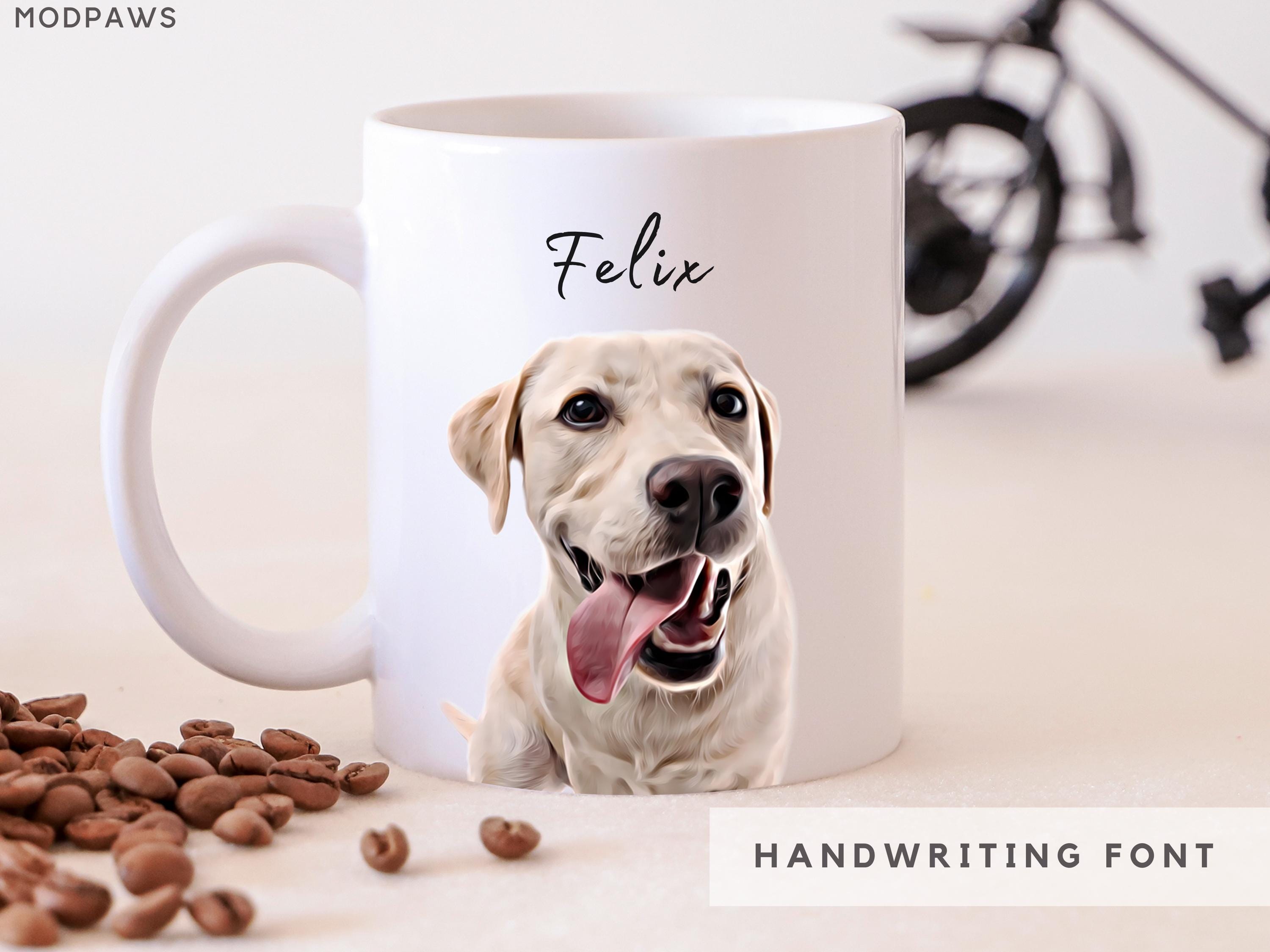 Custom Pet Mug Using Pet Photo + Name Personalized Dog Mug Cat Coffee ...