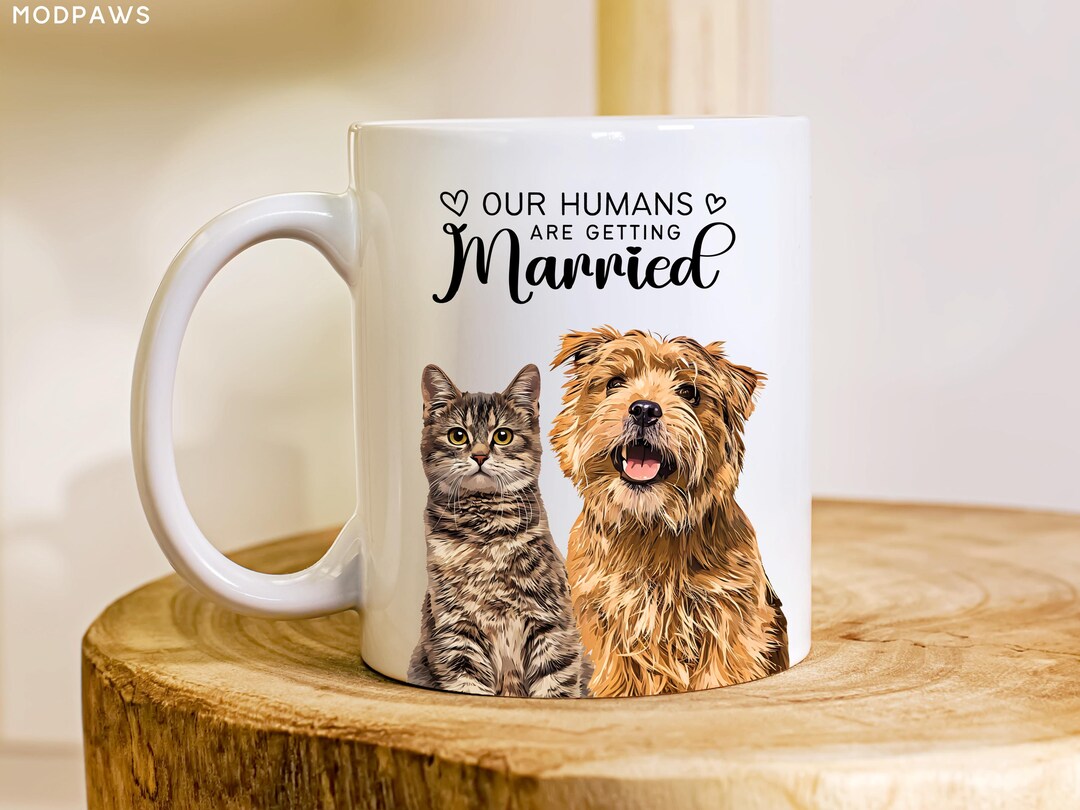 Custom Pet Mug Using Pet Photo + Name Custom Dog Mug My Humans Are ...