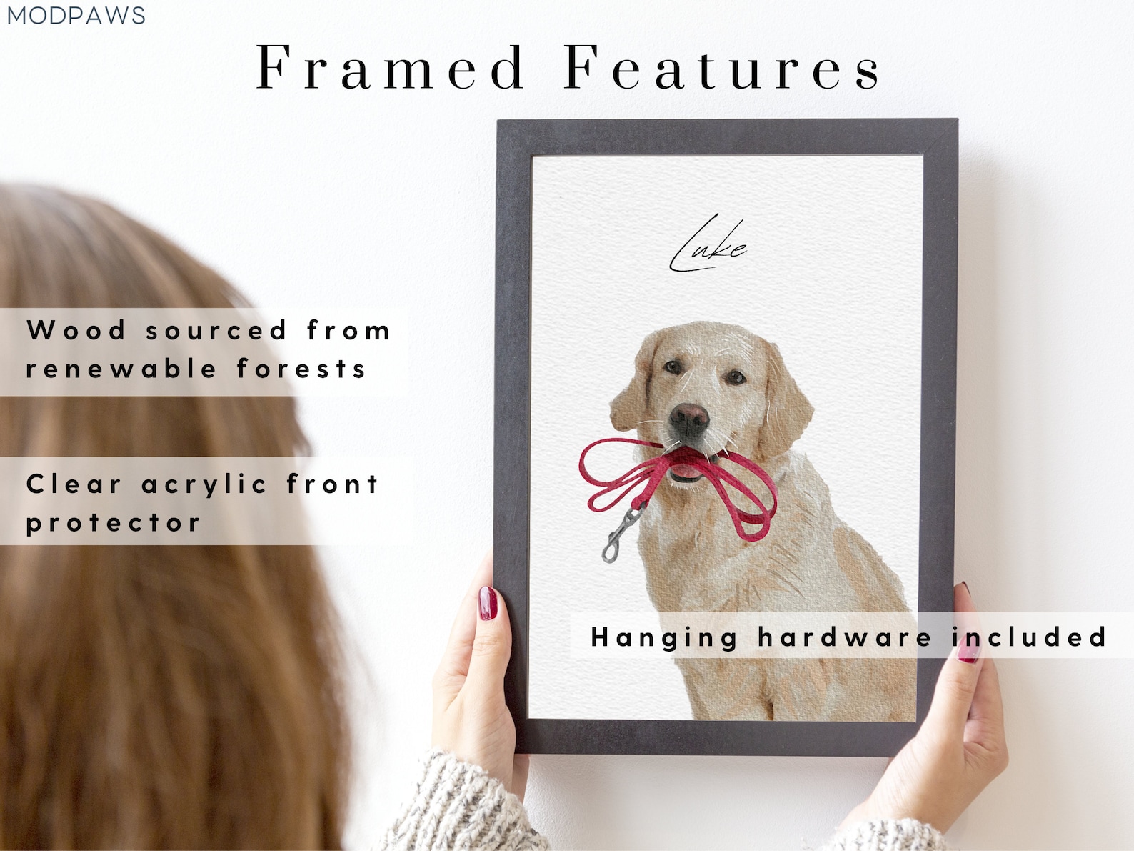 Custom Watercolor Pet Memorial Portraits Using Pet Photo Personalized ...