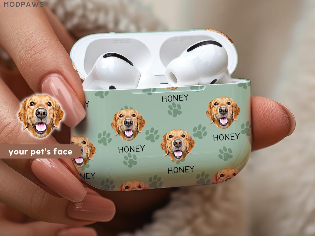 Custom Pet Airpods Case Pro Gen1/gen2/ & Gen1/gen2/gen3 Using Pet's ...