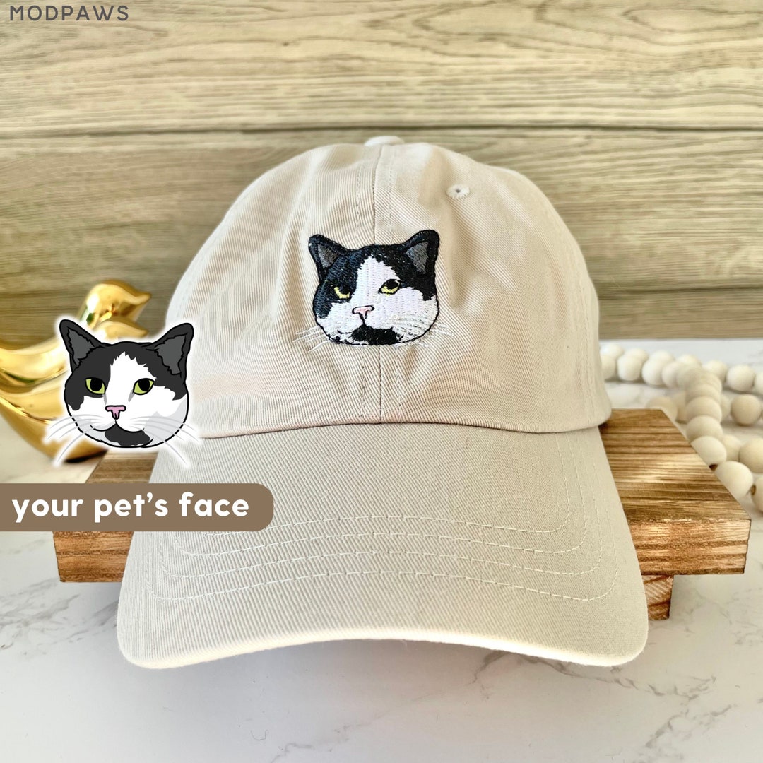 Custom EMBROIDERED Pet Hat Using Pet Photo Personalized Dog Hat Custom ...