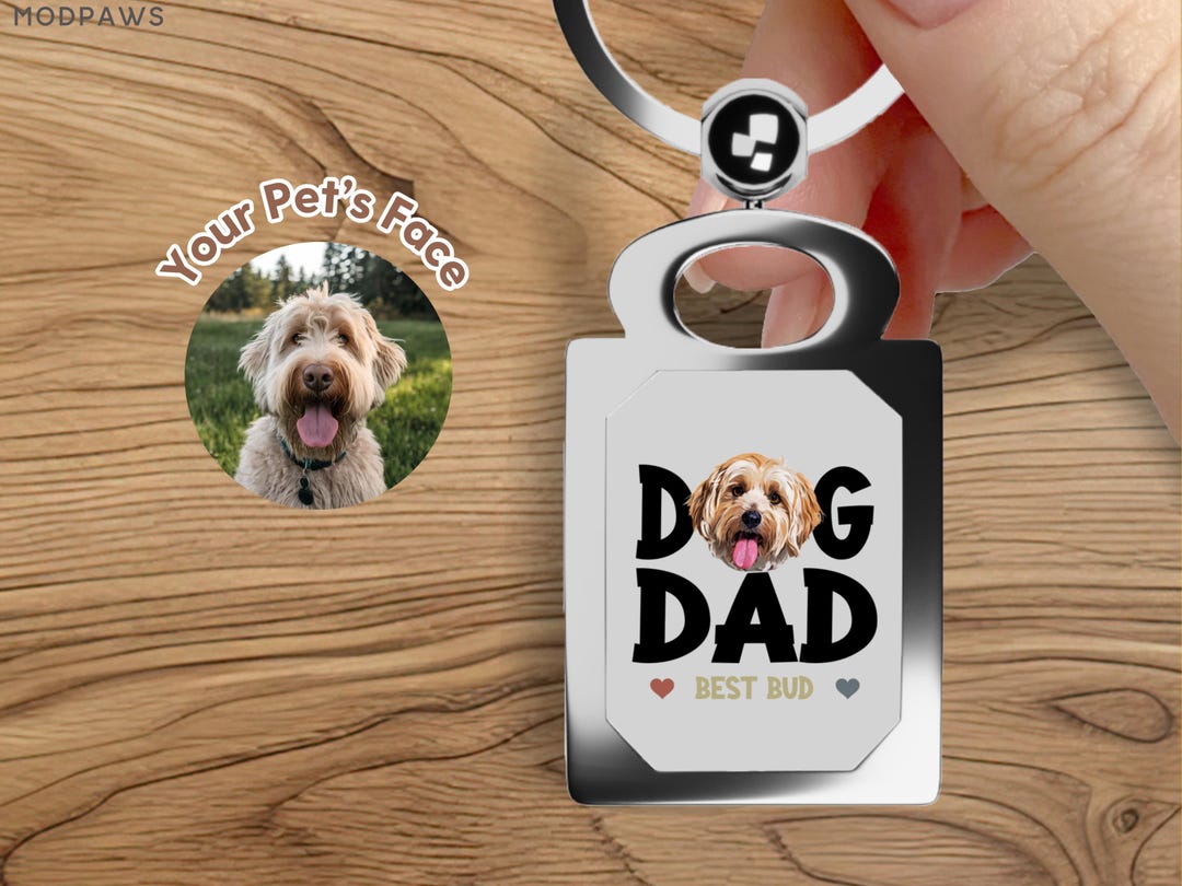 Custom Pet Keychain Using Pet Photo Personalized Dog Keychain Custom ...