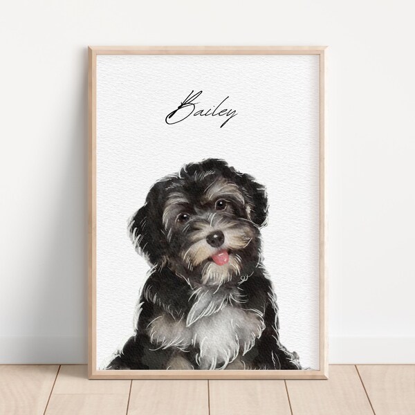 Custom Pet Portrait - Etsy