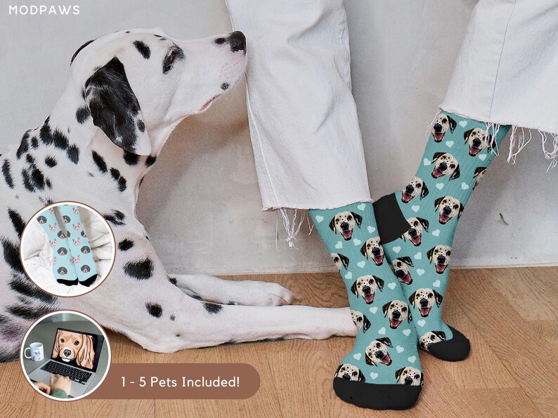 Custom Socks From Photo Dog Personalized Pet Socks Custom Dog Socks ...