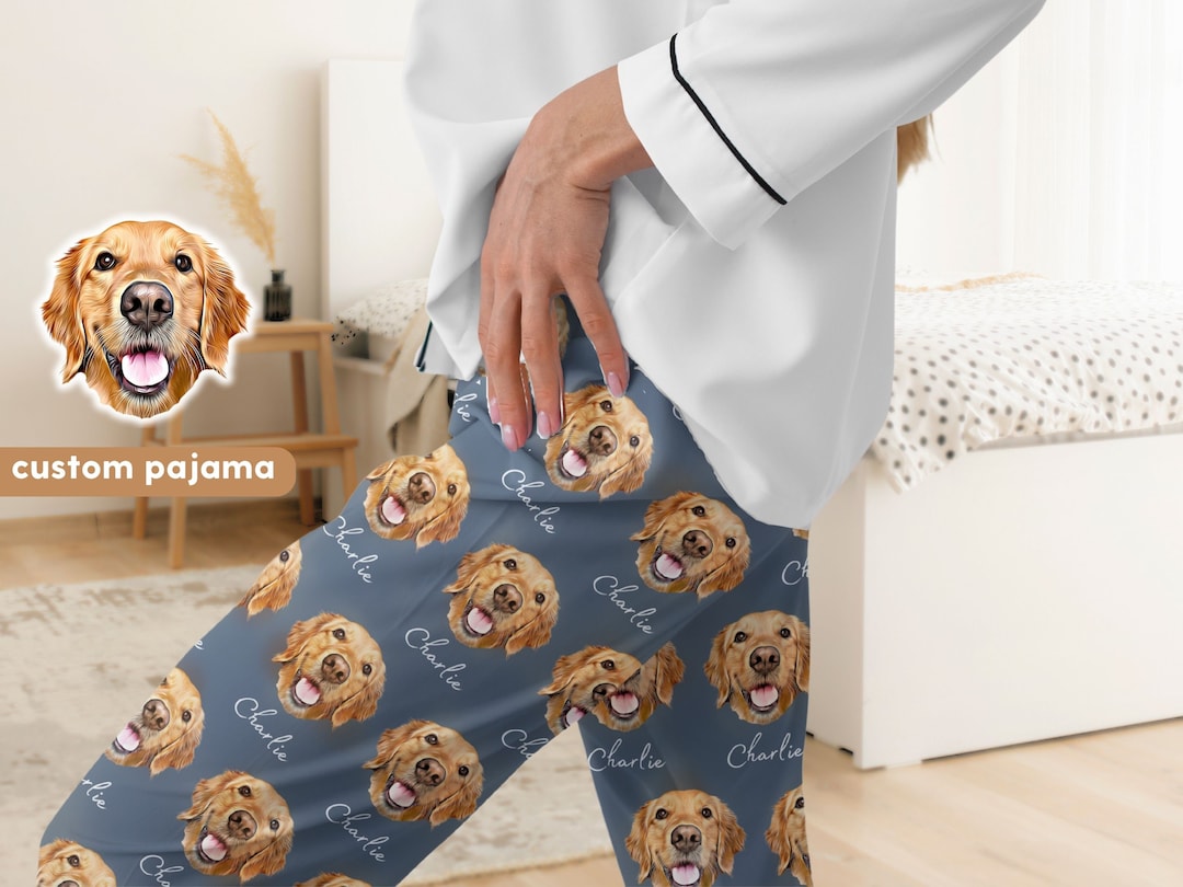 Custom Pet Pajamas Using Pet Photo Name Personalized Dog Pajamas Custom ...