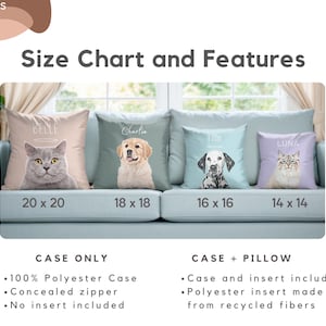Custom Pet Pillow Using Pet Photo + Name Custom Cat Dog Pillow ...