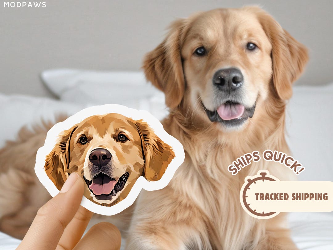 Custom Pet Sticker Using Your Pet Photo Custom Dog Sticker Custom Cat ...