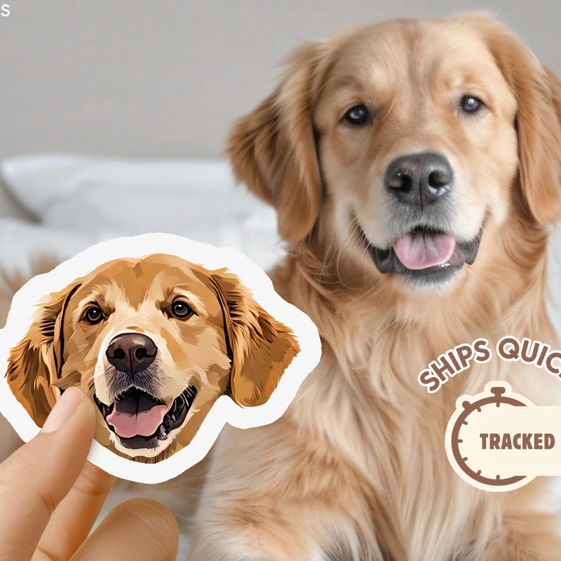 Custom Dog Sticker 2 Dogs - Etsy