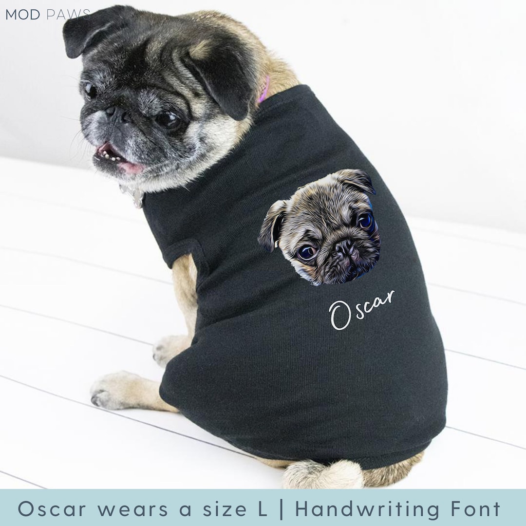 Custom Pet Shirt Using Pet Photo + Name Personalized Dog Puppy Clothes ...