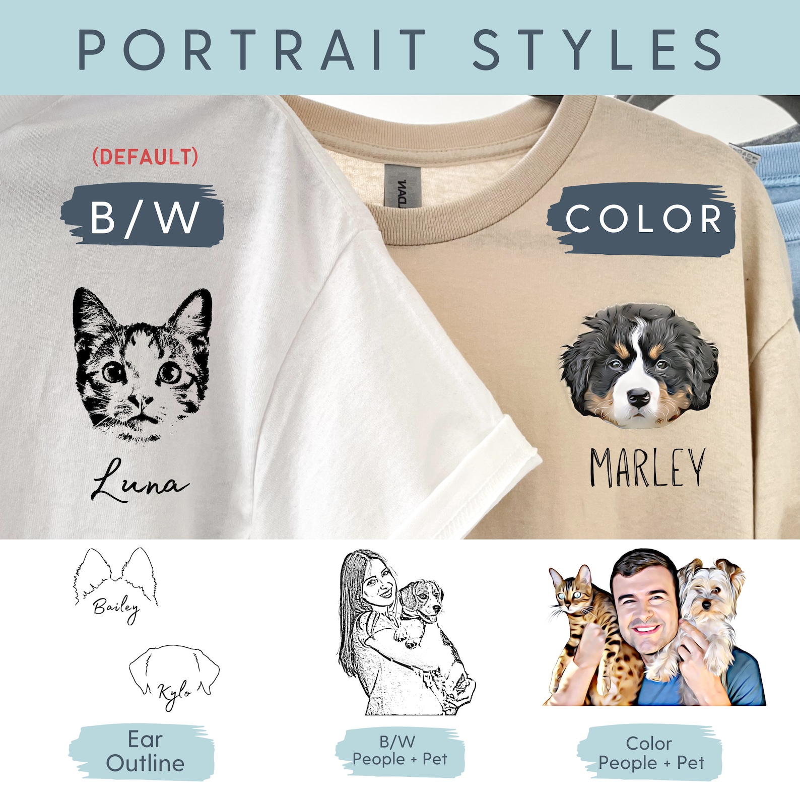 Custom Pet Shirt Pet Photo Name Custom Dog Shirt Personalized Dog Shirt ...