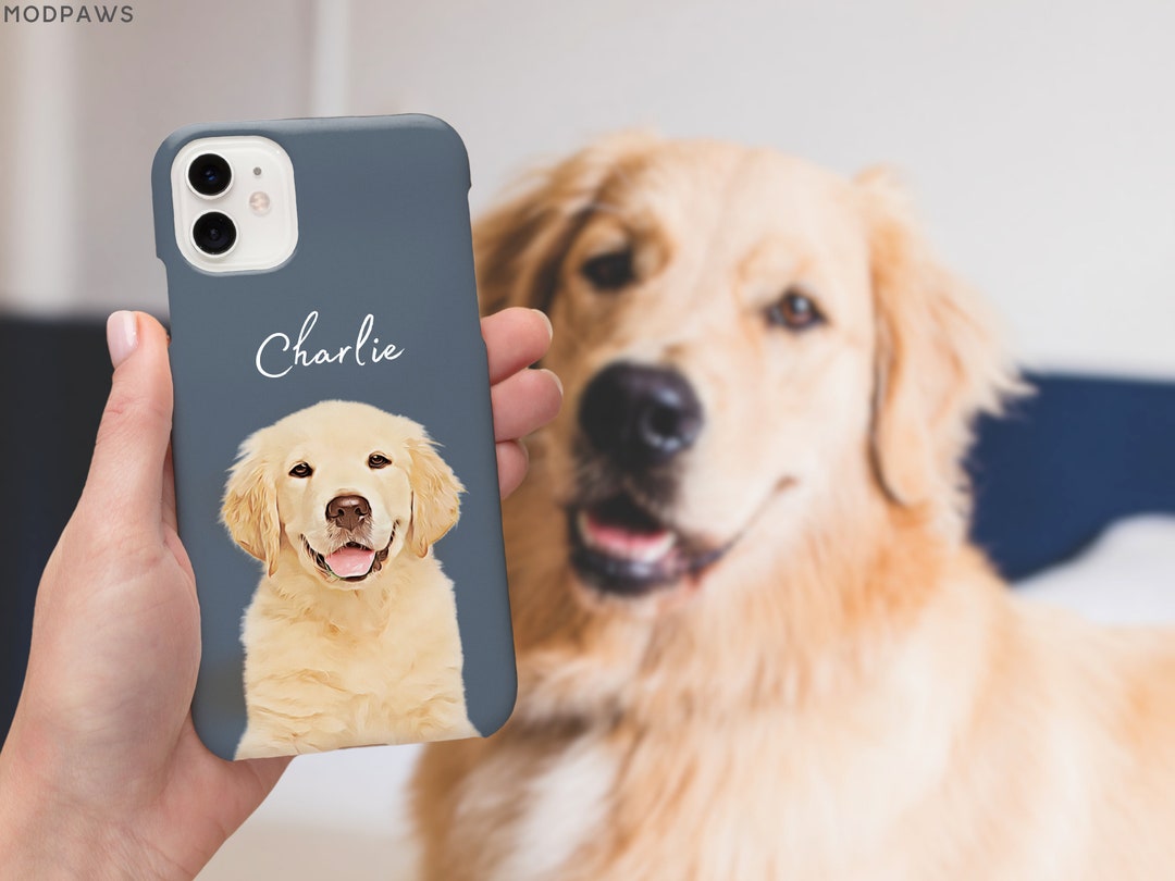 Custom Pet Phone Case Using Pet Photo + Name Custom Dog Phone Case ...