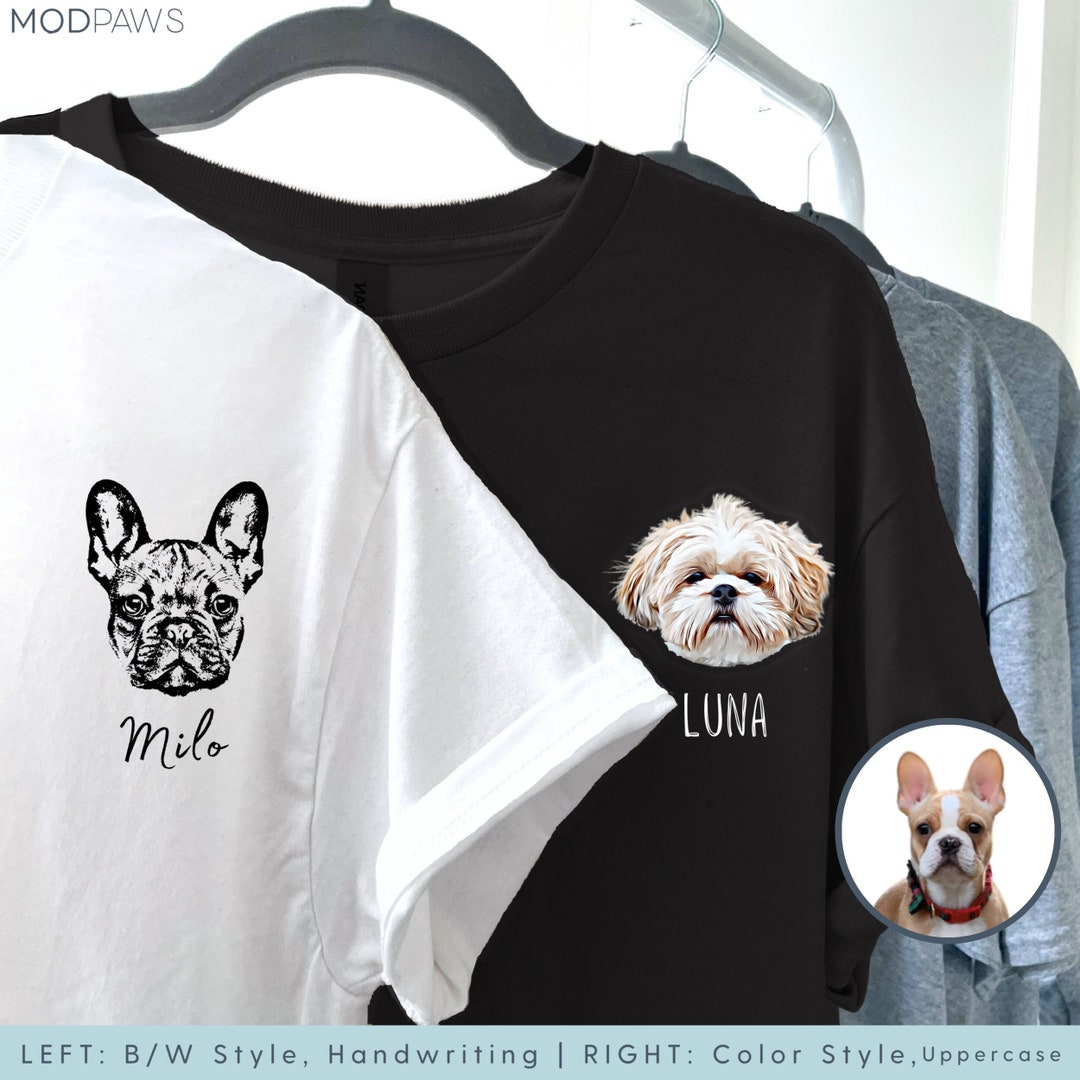 Custom Pet Shirt Pet Photo Name Custom Dog Shirt - Etsy