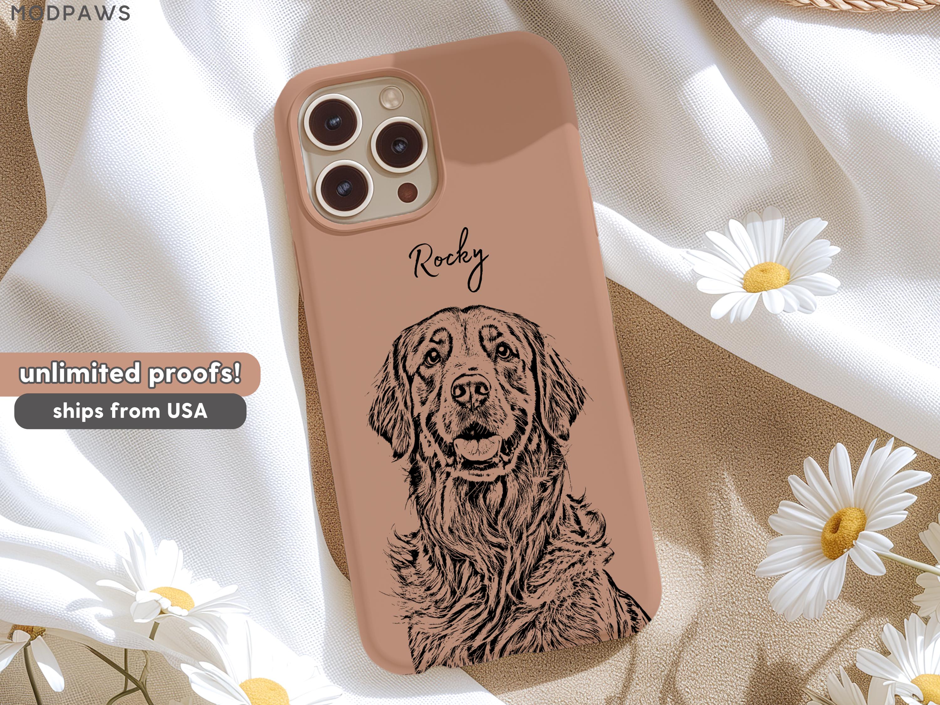 Custom Pet Phone Case Using Pet Photo + Name Custom Dog Phone Case ...