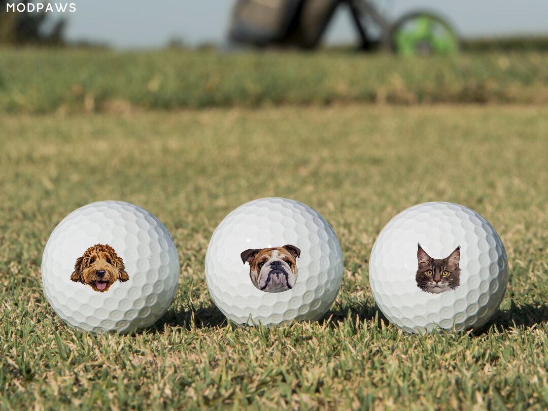 Custom Pet Photo Golf Balls Personalized Golf Gift Using Pet's Photo ...