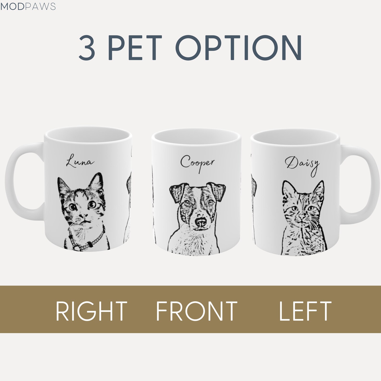 Custom Pet Mug Using Pet Photo Name Custom Dog Mug Dog | Etsy