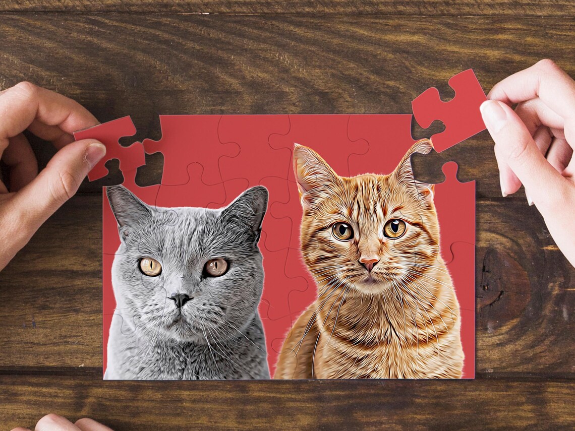 Custom Pet Puzzles Using Your Pet Photo Dog Jigsaw Canine Puzzle Best ...