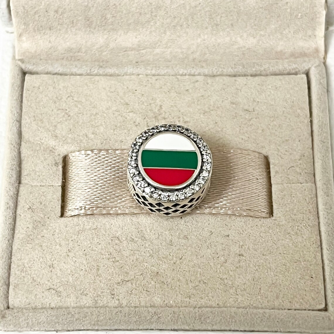 Pandora Bulgaria Flag Exclusive Bead Charm S925 Silver Travel Jewelry ...