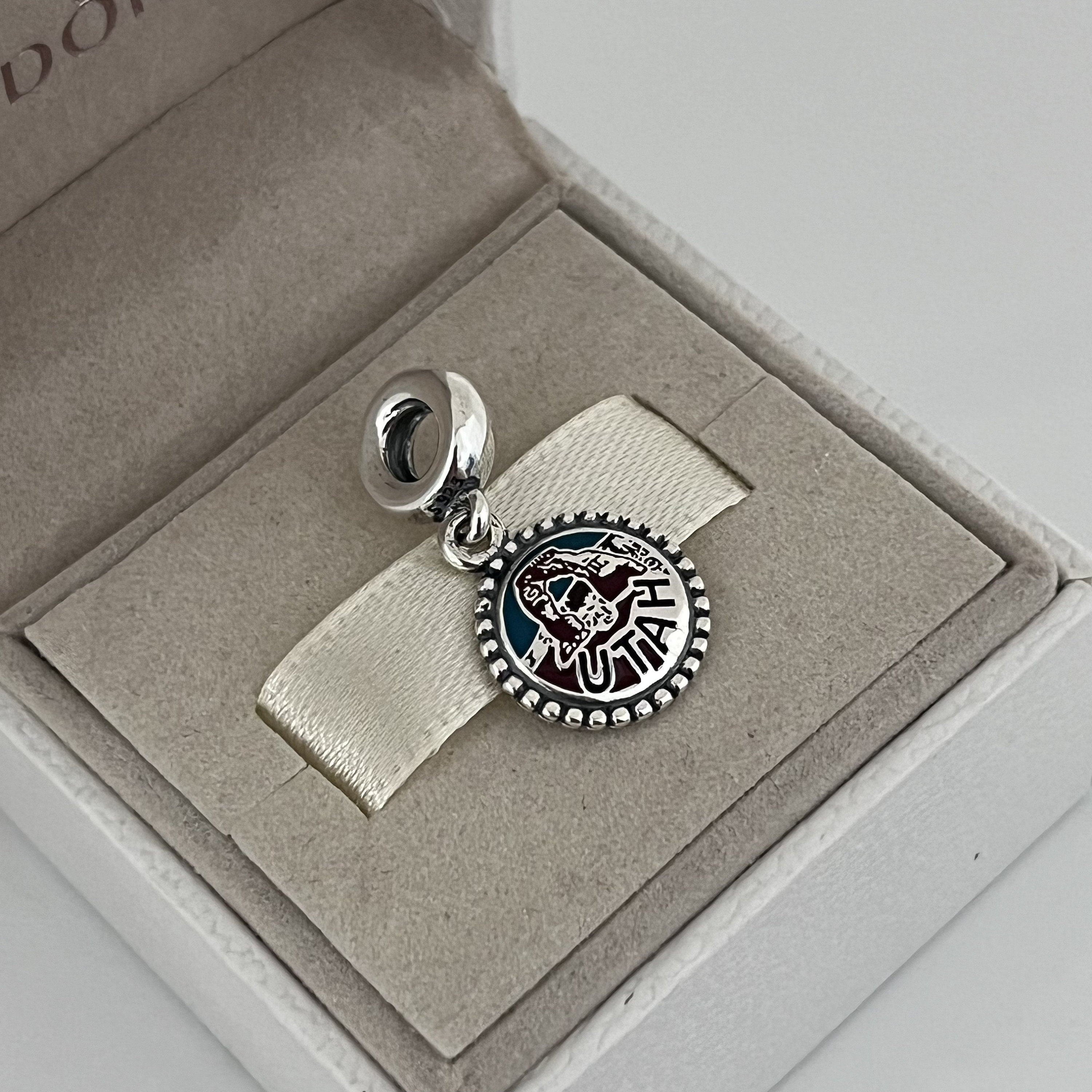 Pandora UTAH Beach Dangle Charm Pendant S925 Sterling Silver Jewelry ...