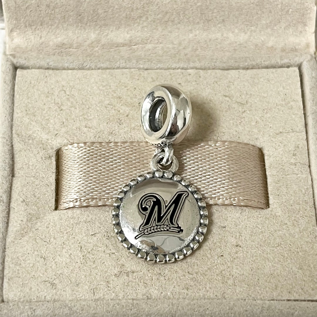 Pandora Milwaukee Brewers Baseball Exlusive Dangle Charm Pendant S925 ...