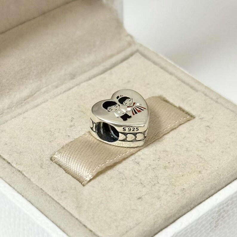 Pandora Traditional Philippine Costume Heart Bead Charm S925 Silver ...