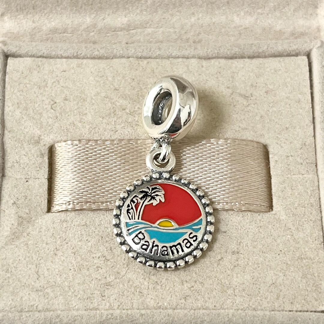 Pandora Bahamas Beach Dangle Charm Travel Pendant S925 Silver Jewelry ...